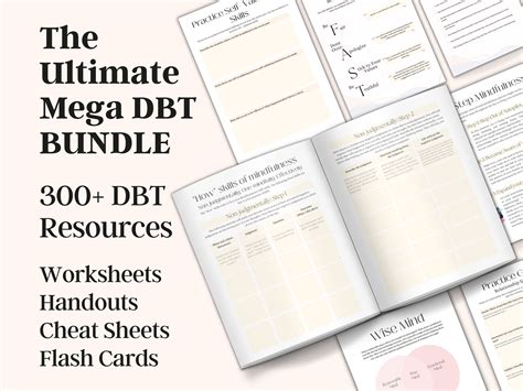 Dbt Bundle Dbt Skills Dbt Workbook Dbt Cheat Sheet Dbt Therapy
