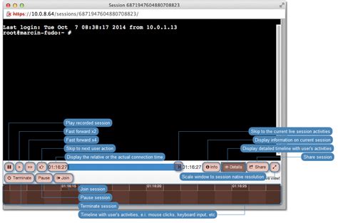 viewing sessions — fudo pam 3 11 system documentation