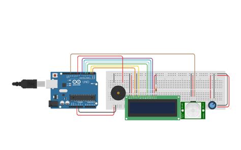 Circuit Design Thief Detector Tinkercad
