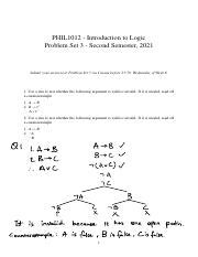 Ps3 Pdf PHIL1012 Introduction To Logic Problem Set 3 Second Semester 2021 Submit Your
