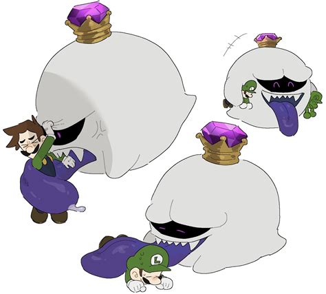 Luigi King Boo And Gooigi Mario And 2 More Drawn By Mimimi