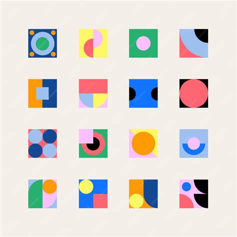Premium Vector Vector Geometric Rectangle Circle Shape Collection