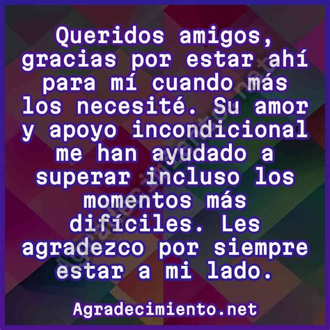 Agradecimiento A Mis Amigos