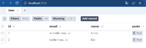【nodejs】prismaやtypescriptを使ってデータを操作する