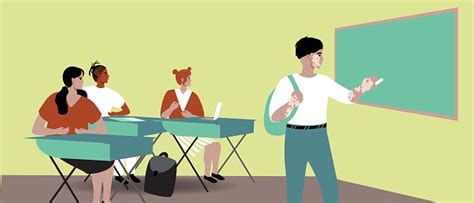 학교 대학 급우들과 함께 플랫 벡터 스톡 일러스트 레이 션에서 수업중인 칠판의 학교 소년 개념에 대한 스톡 벡터 아트 및 기타