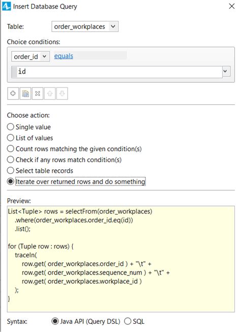 search how to find a moveto destination filled by database stack