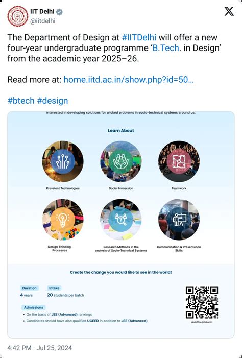 B Tech In Design Launched By Iit Delhi