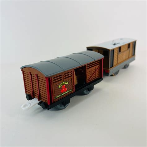 Thomas And Friends Toby Trackmaster Train Engine Apple Cargo Car 1997