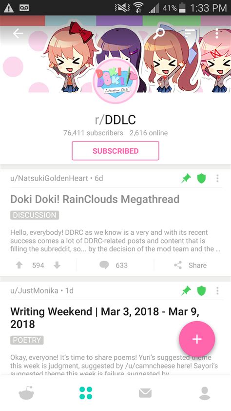 Mods fix mobile banner please! : r/DDLC
