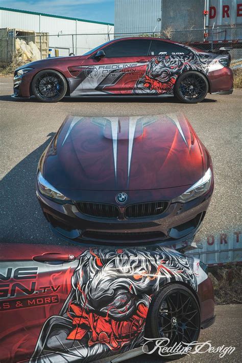 Digital Print Wrap Bmw M4 Car Wrap Design Automotive Logo Design Bmw M4