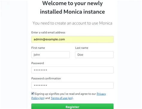 How To Install Monica CRM On Ubuntu ComputingForGeeks