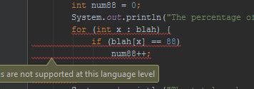 Java Intellij Feature Not Supported At This Language Level I