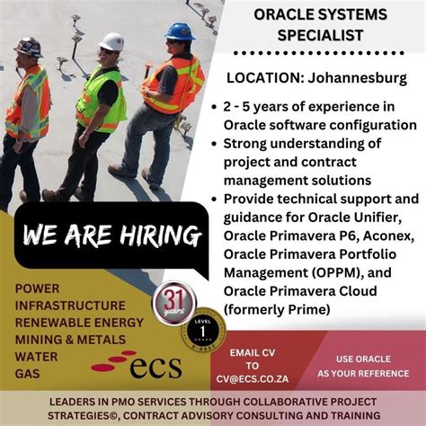 Ecs Associates Pty Ltd On Linkedin Oracle Oraclesystemsspecialist Job Recruiting Hiring