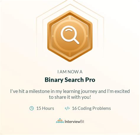 Shubham Sankhala On Linkedin Binary Search Pro