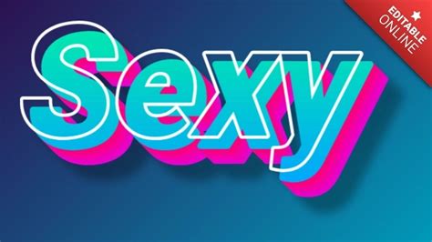 Sexy Flash Pink Blue 3d Text Effect Generator