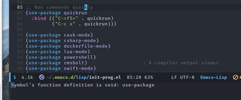 使用 Use Package 报错 Symbols Value As Variable Is Void Flycheck Error