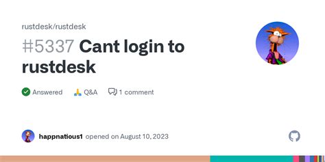 Cant Login To Rustdesk Rustdesk Rustdesk Discussion GitHub
