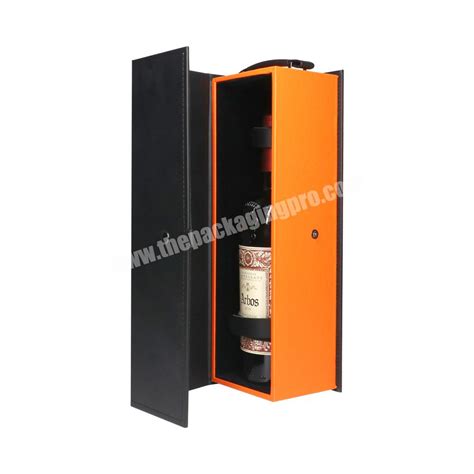 Custom Luxury Red Wine Packaging Box Single Corrugated Wine Bottle Box