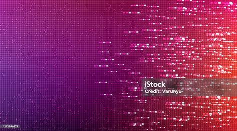 Colorful Circuit Microchip Technology On Future Backgroundhitech Digital And Speed Concept