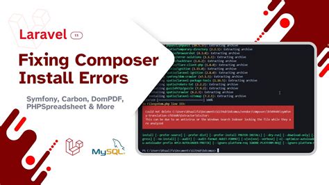Fixing Composer Install Errors Symfony Carbon Dompdf Phpspreadsheet