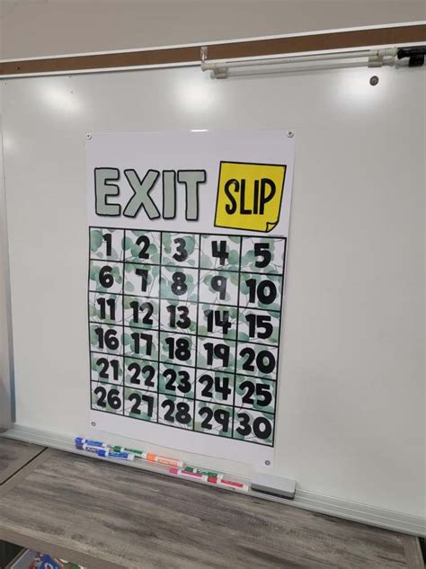 Exit Slips Anchor Chart Hard Good Set 3 Eucalyptus