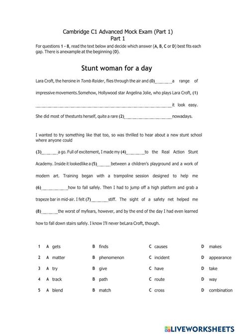 2893002 c1 advanced mock exam part 1 ispeaketeam