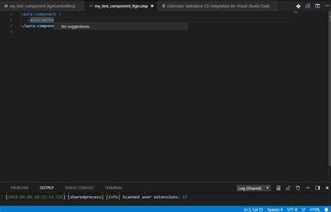 Salesforcedx Vscode Lightning Auto Complete Not Working Issue Forcedotcom Salesforcedx