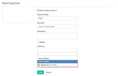 Integrate Zoho Expense With Zoho CRM User Guide Zoho Expense