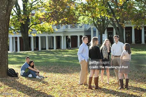 Uva Students Enjoy A Fall Afternoon On The Lawn On The Grounds Of News Photo Getty Images