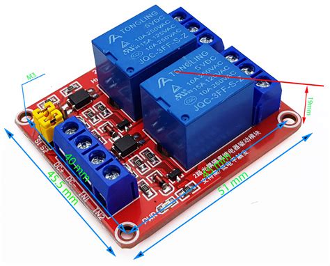 module 2 relay với opto cách ly kích h l 5vdc nshop