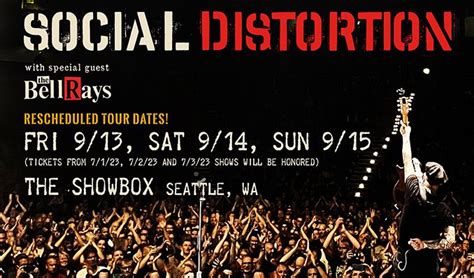 Social Distortion tickets in Seattle at The Showbox on Sun, Sep 15 ...