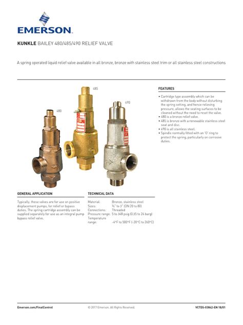 Data Sheet Psv Kunkle Bailey 490 Pdf Valve Stainless Steel