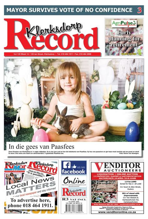 Klerksdorp Record April 07 2023 Digital DiscountMags Com
