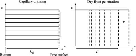 Theoretical Saturation Profiles In The Sample For Case A Left And