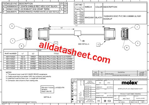 451110501 Datasheet(PDF) - Molex Electronics Ltd.