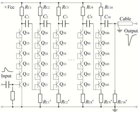 Schematic Circuit Of The 10 Stage Marx Generator Based On Avalanche