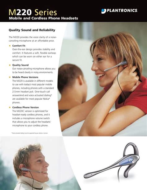 Diadema Plantronics M220 Pdf