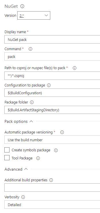 Tfs 2018 Building Pre Release Packages Stack Overflow