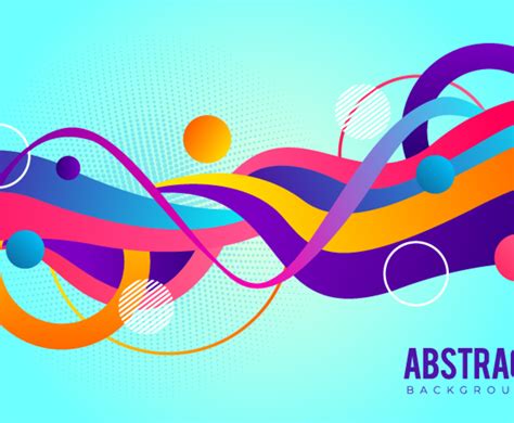 Colorful Wave Abstract Background