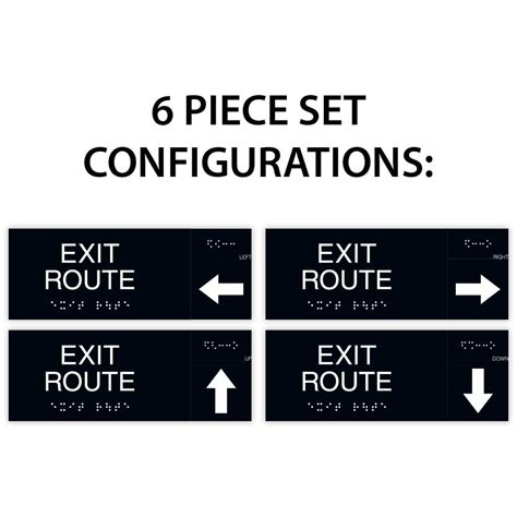 ADA Exit Sign Exit Route Set Identity Group