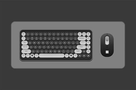 Premium Vector Keyboard Mouse Desktop Set 4
