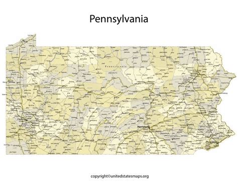 Pennsylvania County Map Map Of Pennsylvania Counties