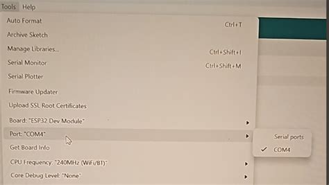 ESP Shows Connected In IDE While Not What IDE X Arduino Forum