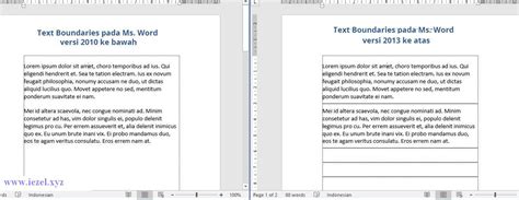 cara memunculkan menghilangkan text boundaries pada microsoft word