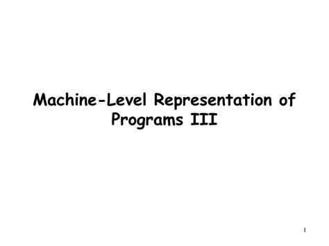 PPT Understanding Control Flows Jump Instructions And C Constructs PowerPoint Presentation
