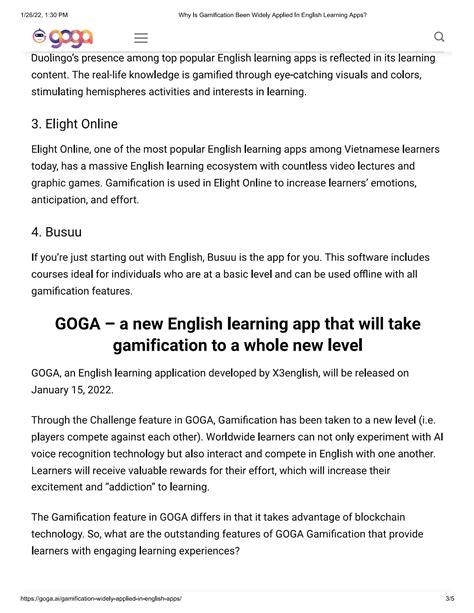 Why Is Gamification Been Widely Applied In English Learning Apps Goga Ai Page 3 Flip Pdf