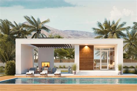 Swimming Pool House Plan