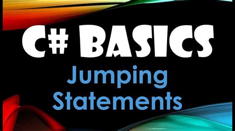38 C Basics Beginner Tutorial Jumping Statements Youtube