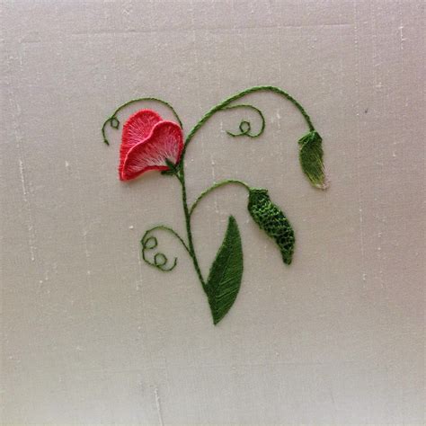 Embroidery Outside The Box Sweet Pea Class