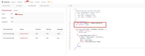 Scala How To Fix Leetcode98 Validate Binary Search Tree With